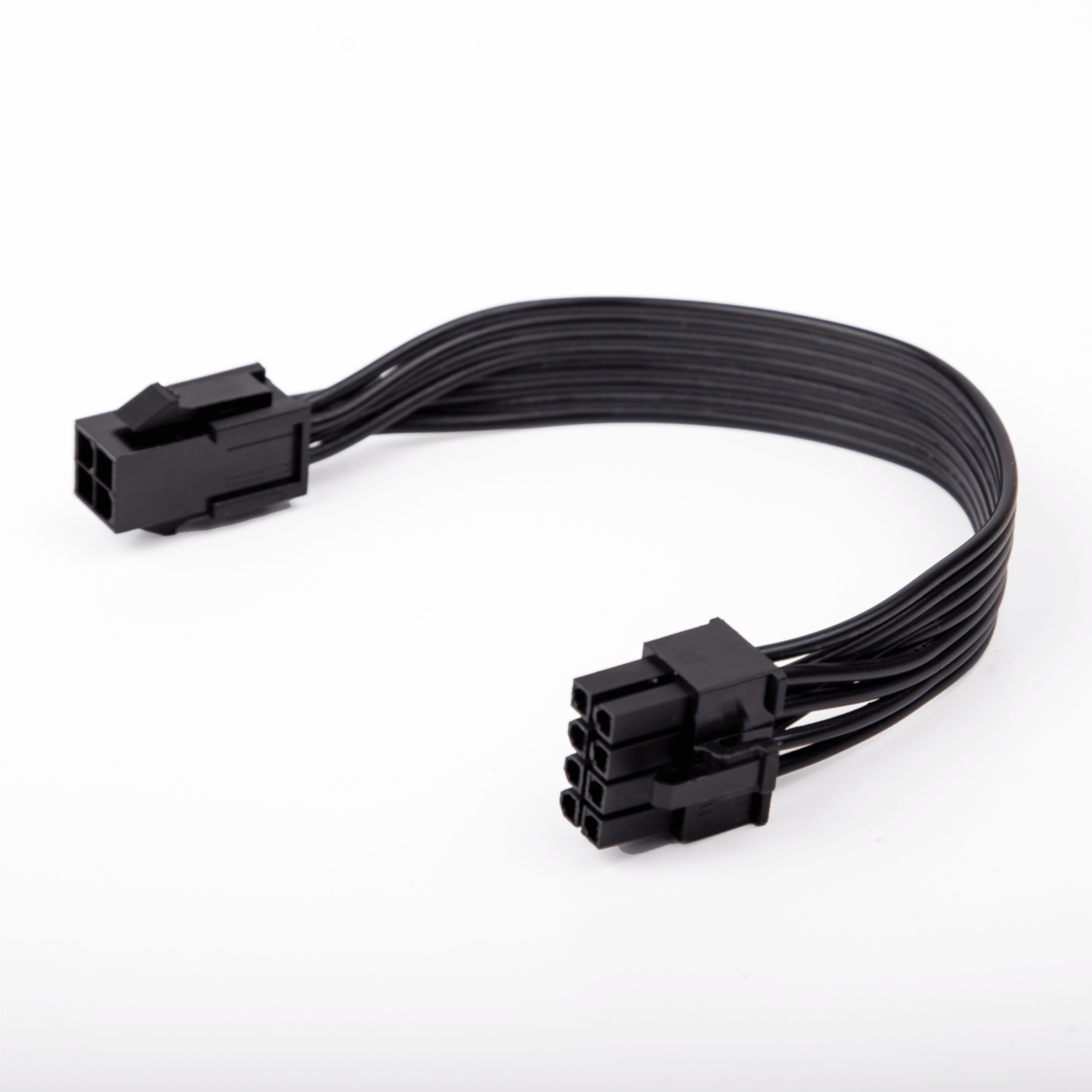 PowerX Copper Black ATX 4 Pin Male to 8 Pin Female CPU Power Connector