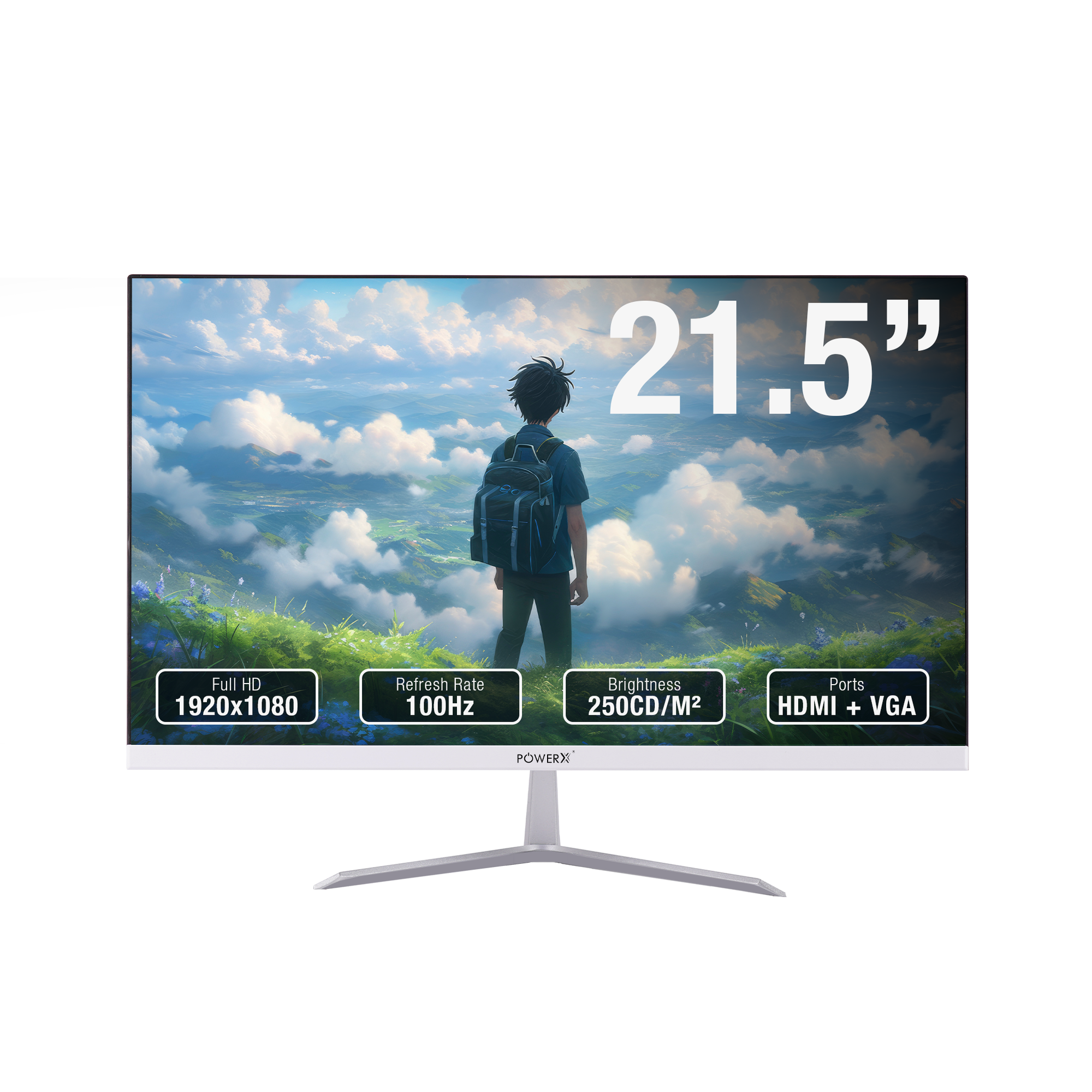 21.5” FHD FRAMELESS MONITOR | 1920x1080 Resolution | Frameless Design