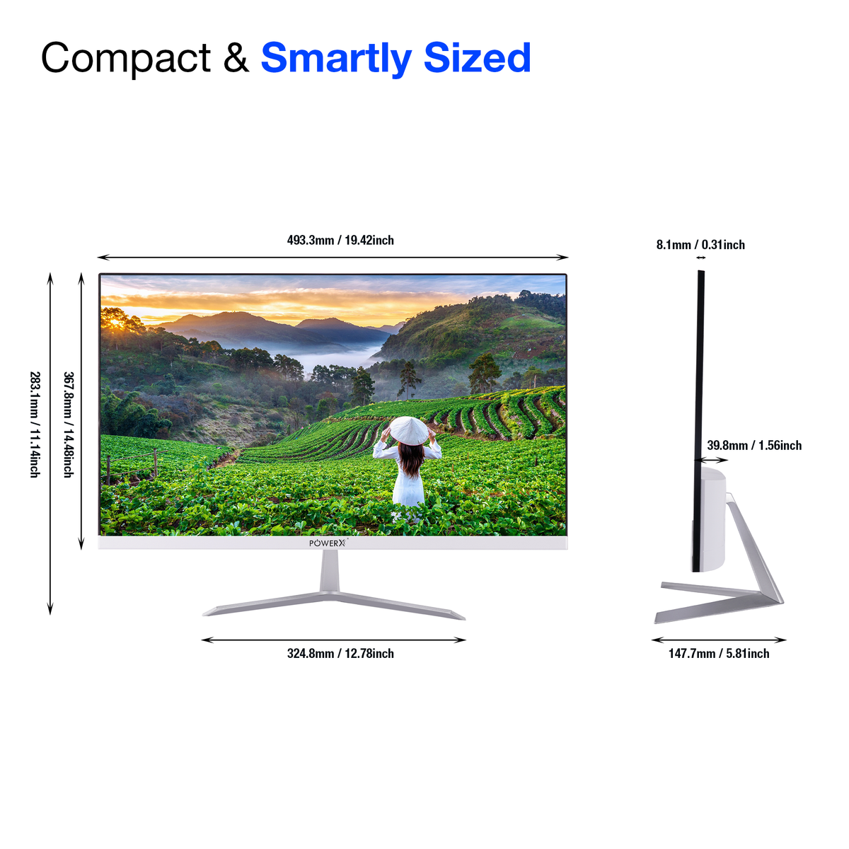 21.5” FHD FRAMELESS MONITOR | 1920x1080 Resolution | Frameless Design