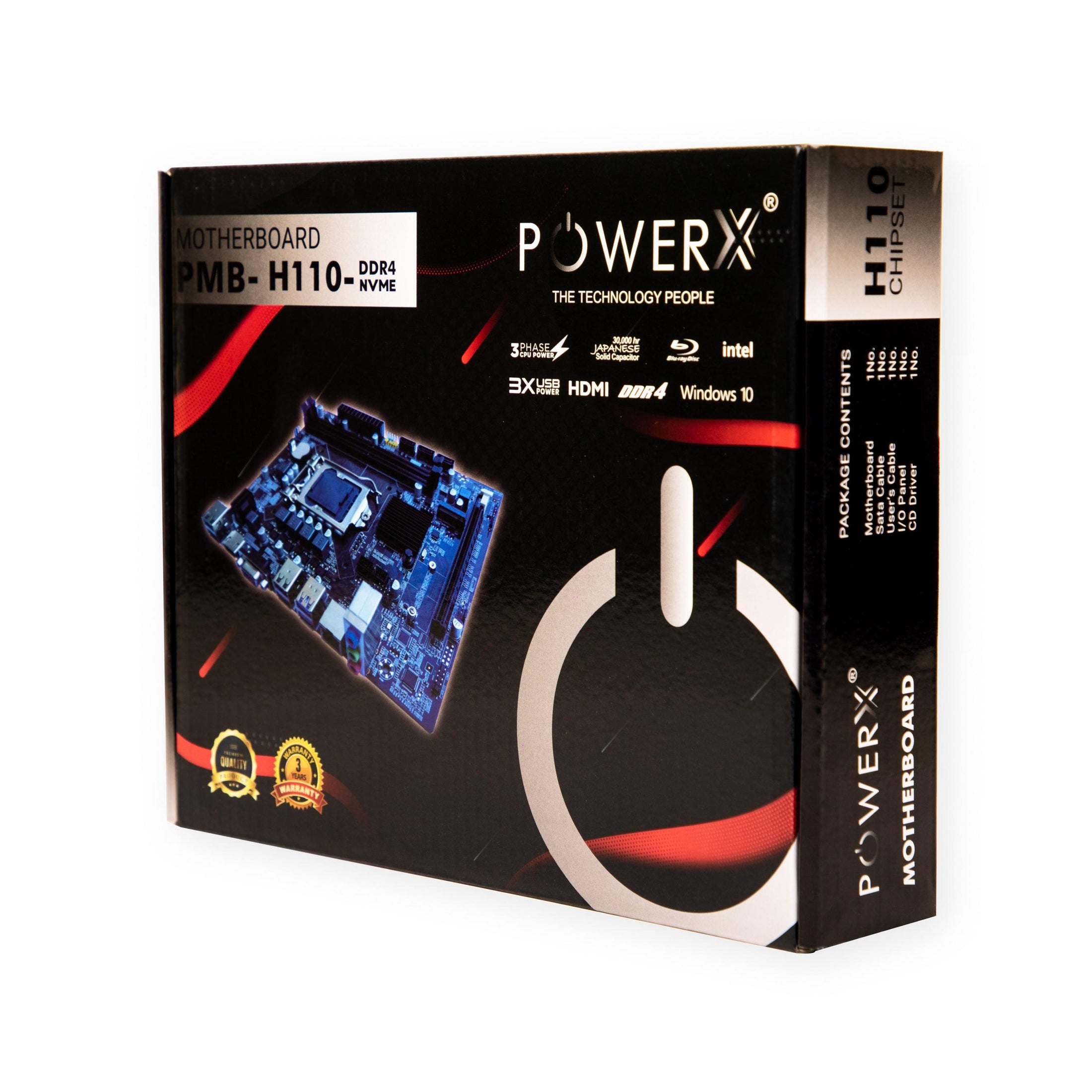 PowerX H110 Motherboard For Intel 6th To 9th Gen CPUs powerx-h110-motherboard-for-intel-6th-to-9th-gen-cpus