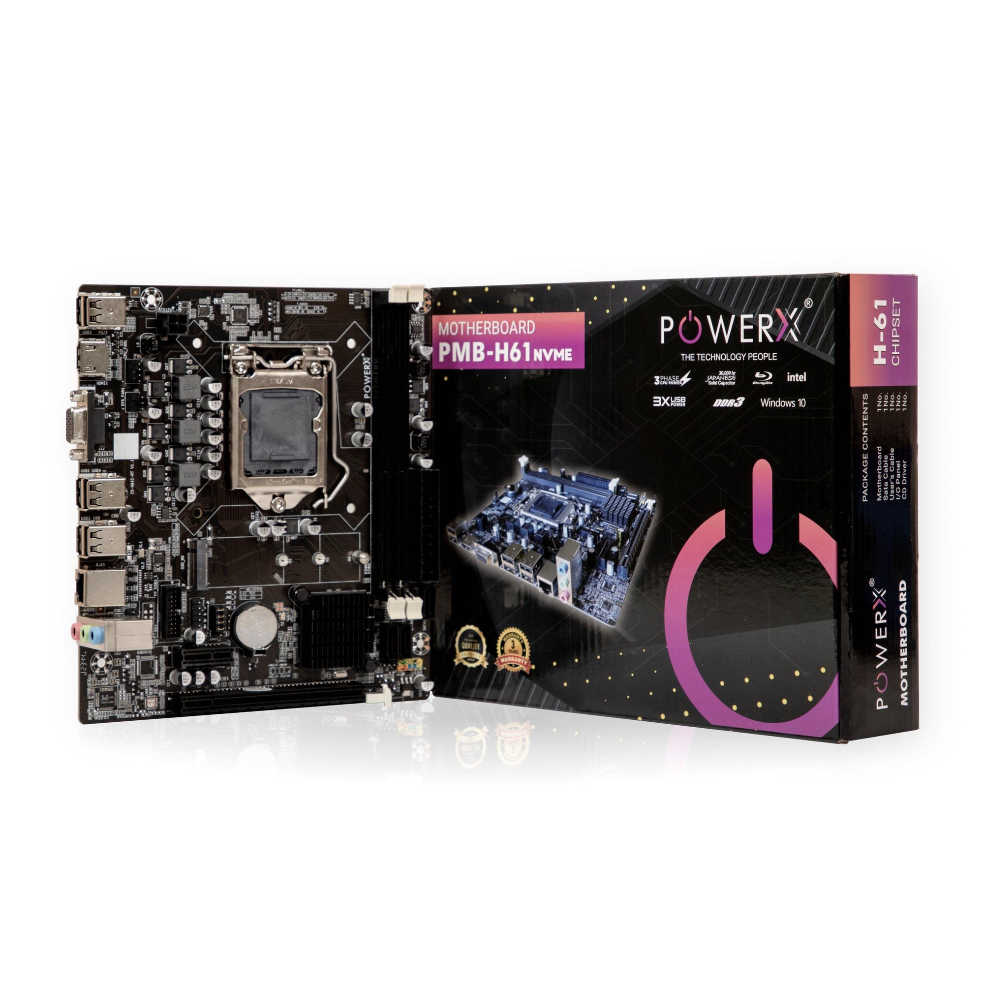H61 Micro-ATX Motherboard with HDMI - Up to 16GB DDR3