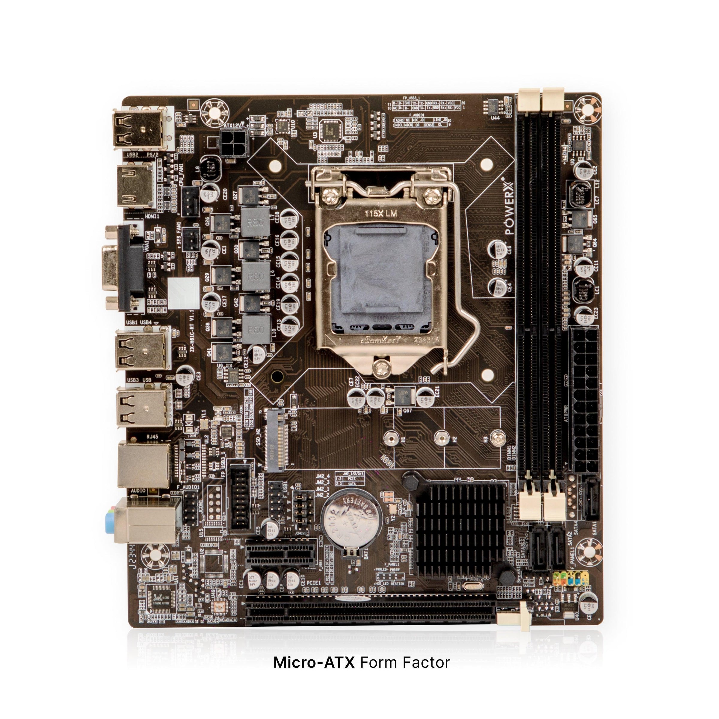 H61 Micro-ATX Motherboard with HDMI - Up to 16GB DDR3