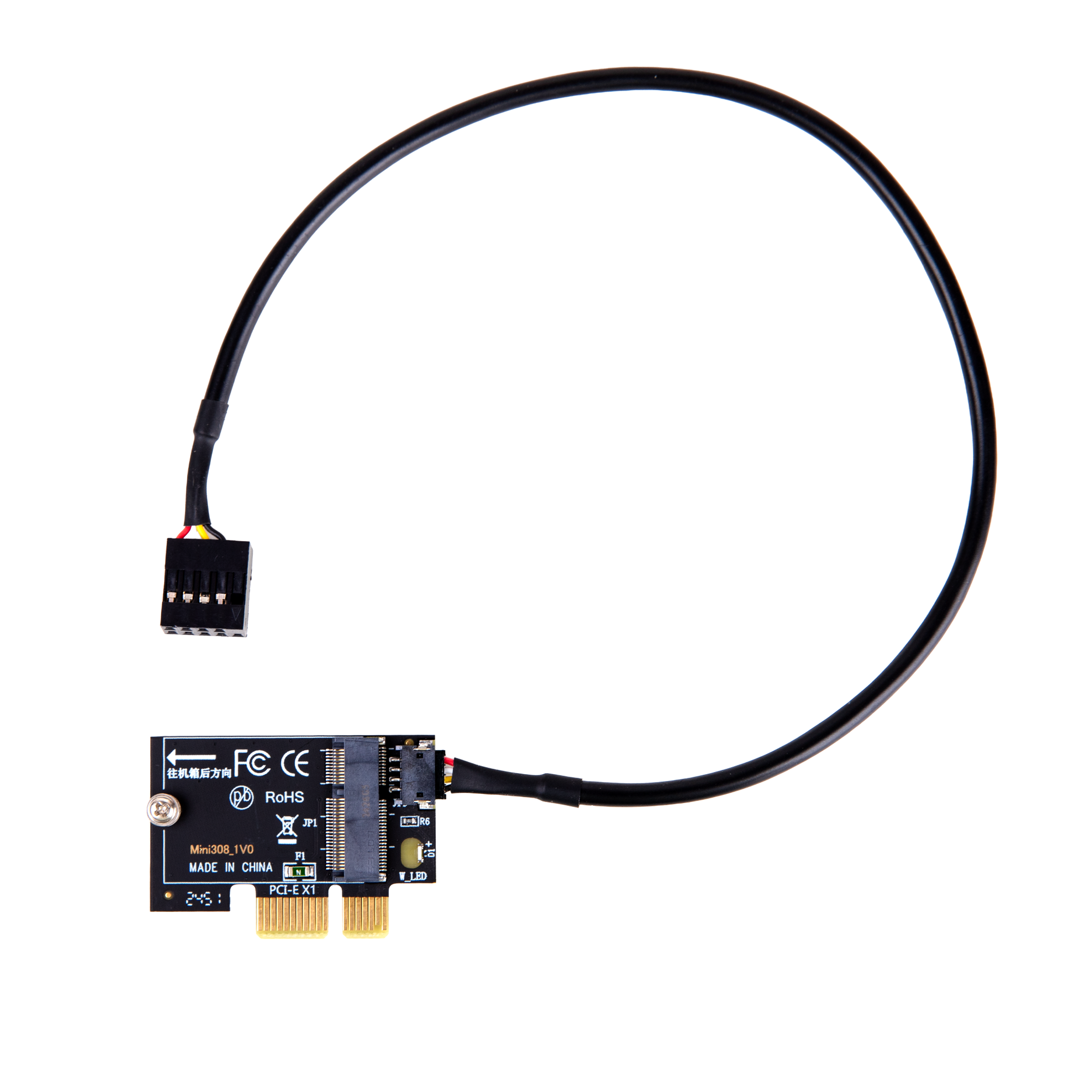 POWERX NGFF to PCIe ADAPTER WITH CABLE MINI PCIe WIRELESS CARD CONVERT